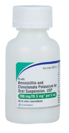 Amoxicillin 200mg/5mL and Clavulanate Potassium 28.5mg/5mL Oral ...