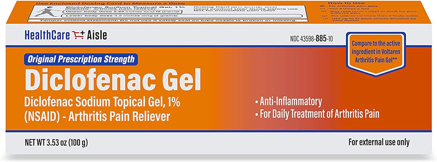 Diclofenac Sodium Topical Gel 1% 100gm (OTC For Voltaren)