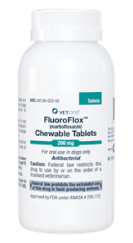 FluoroFlox (Marbofloxacin) 200mg PER CHEWABLE