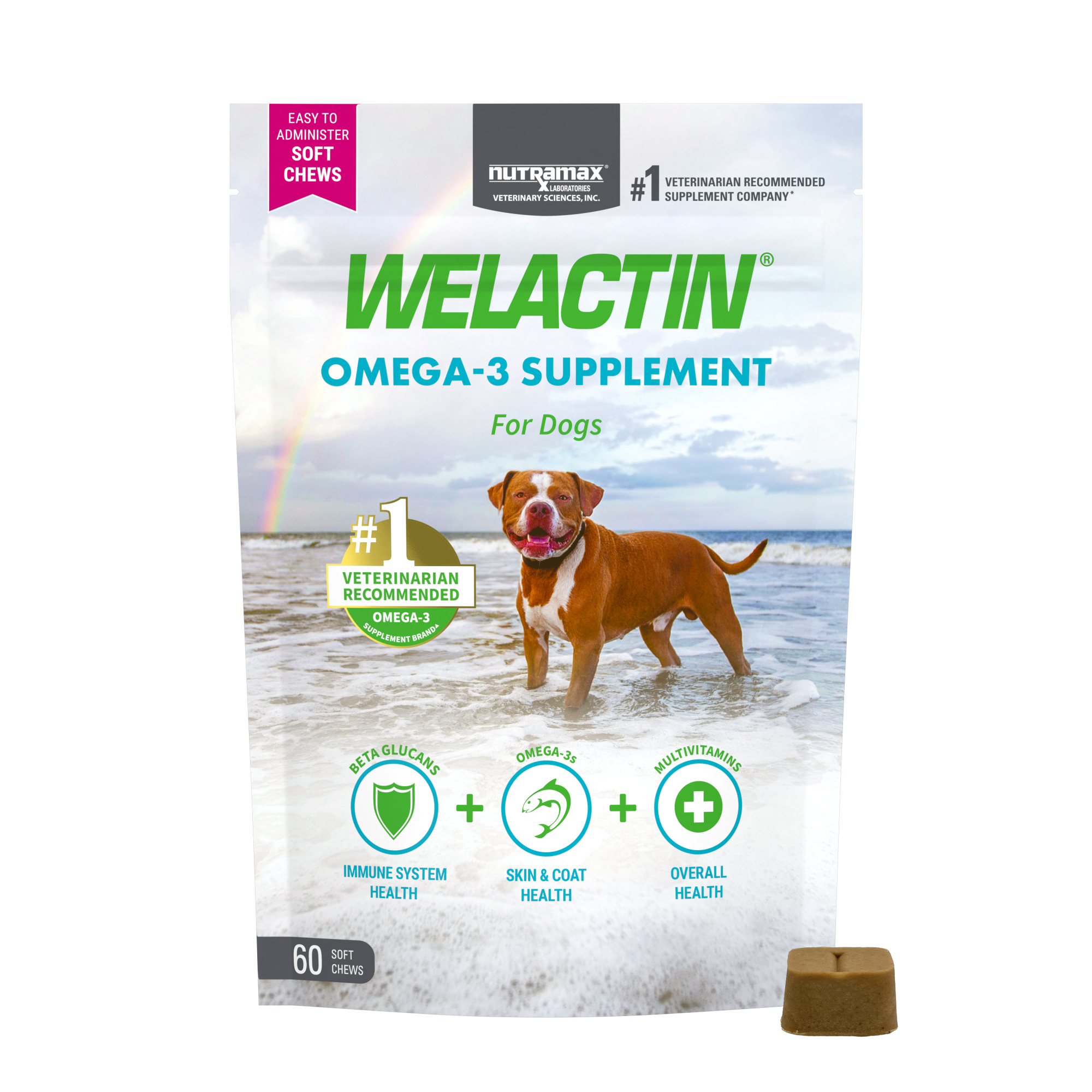Welactin Omega-3 Soft Chews for Dogs 60 Count