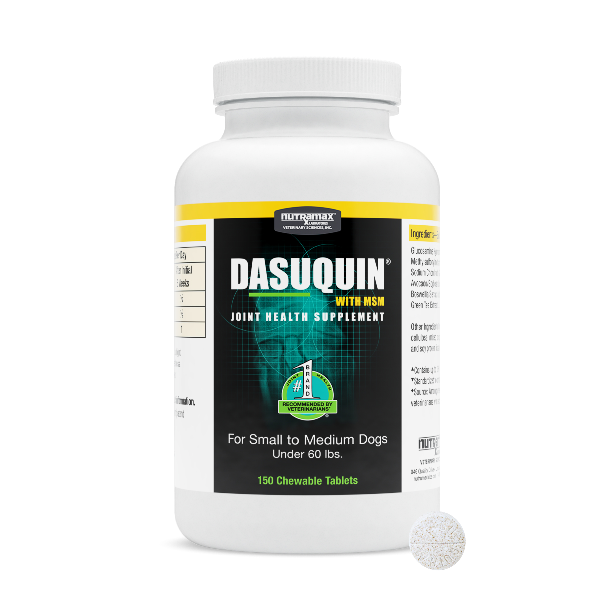 Dasuquin with MSM Small and Medium Dogs (150 Tabs) 2 PACK