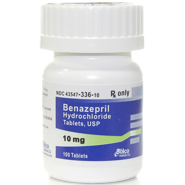 Benazepril HCl 10mg PER TABLET
