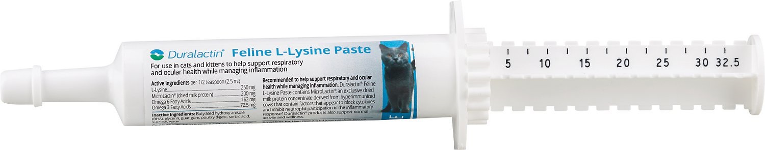 Duralactin Feline L-Lysine Paste 32.5 mL