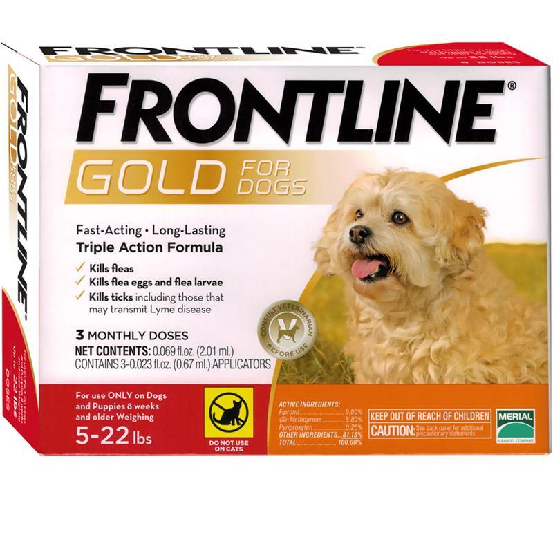 Frontline Gold For Small Dogs (5-22 lbs) 6 Month