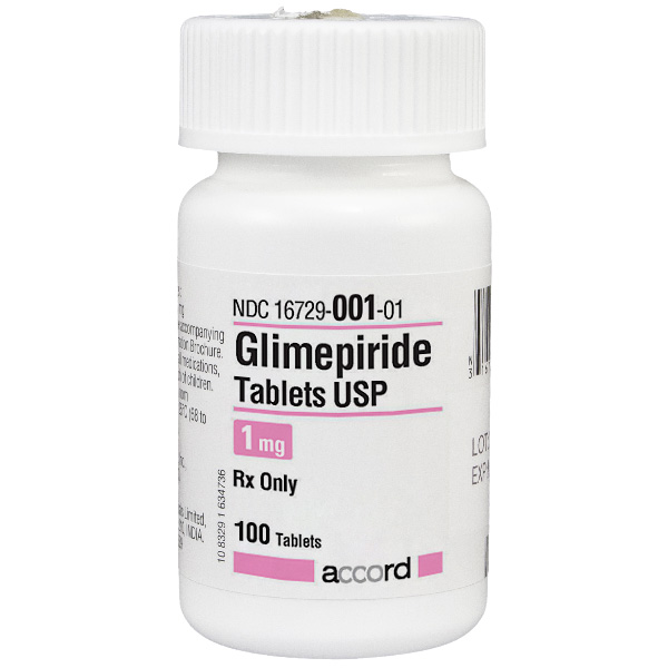 Glimepiride 1mg 100 Tablets
