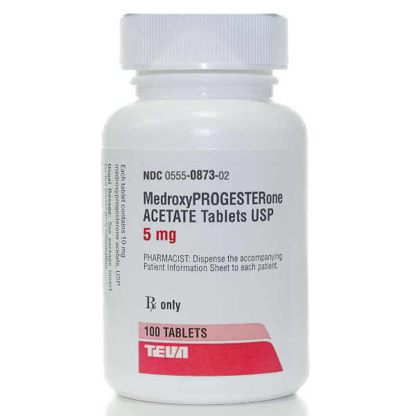 MedroxyPROGESTERONE 5mg 100 Tablets