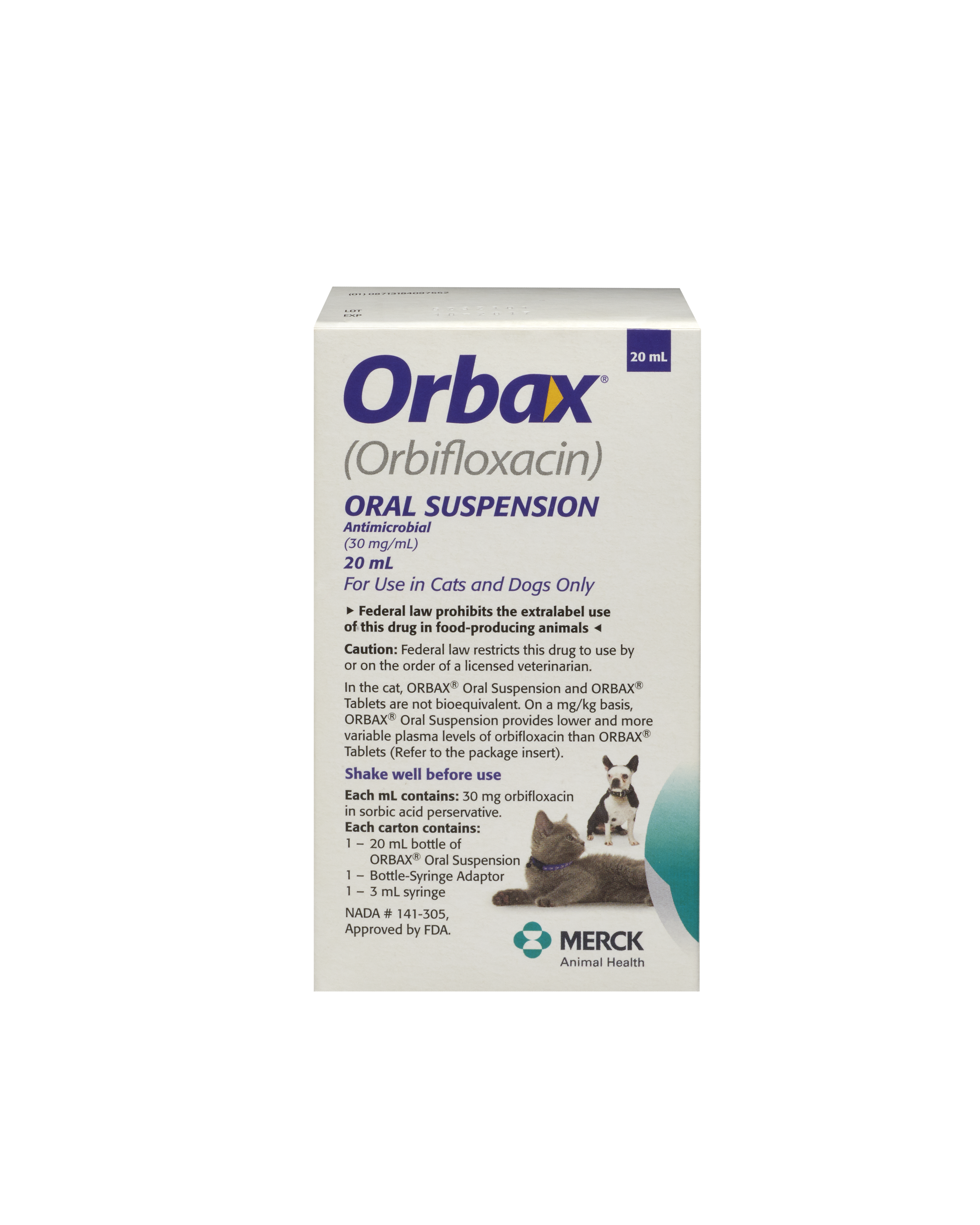 ORBAX Oral Suspension 30mg/mL - 20mL bottle