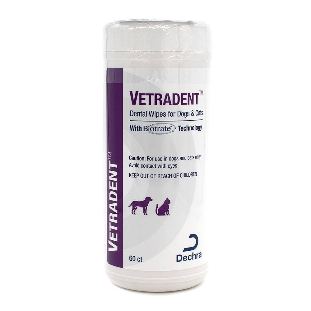 Vetradent Dental Wipes 60 Count
