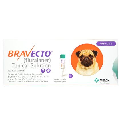 Bravecto Topical Solution for Dogs 9 - 22 LBS (4 Dose)