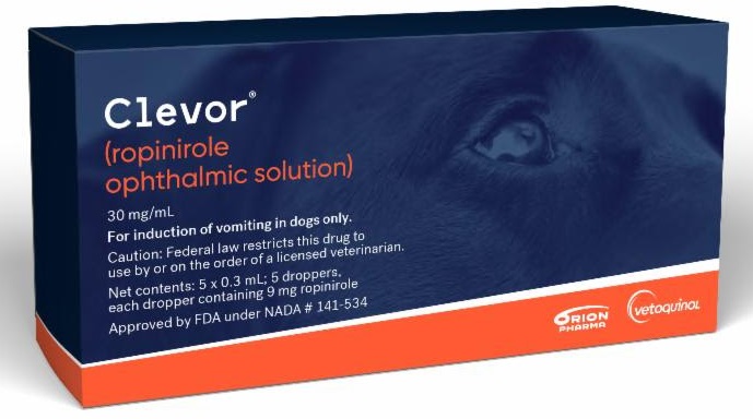 Clevor Ophthalmic Solution for Dogs (Ropinirole) 30mg/mL