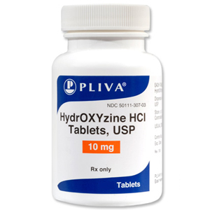 Hydroxyzine HCl 10 mg PER TABLET