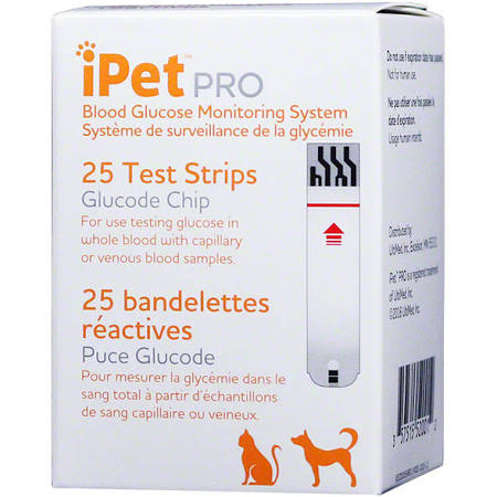 Ipet Pro Glucose Test Strips 25 Count