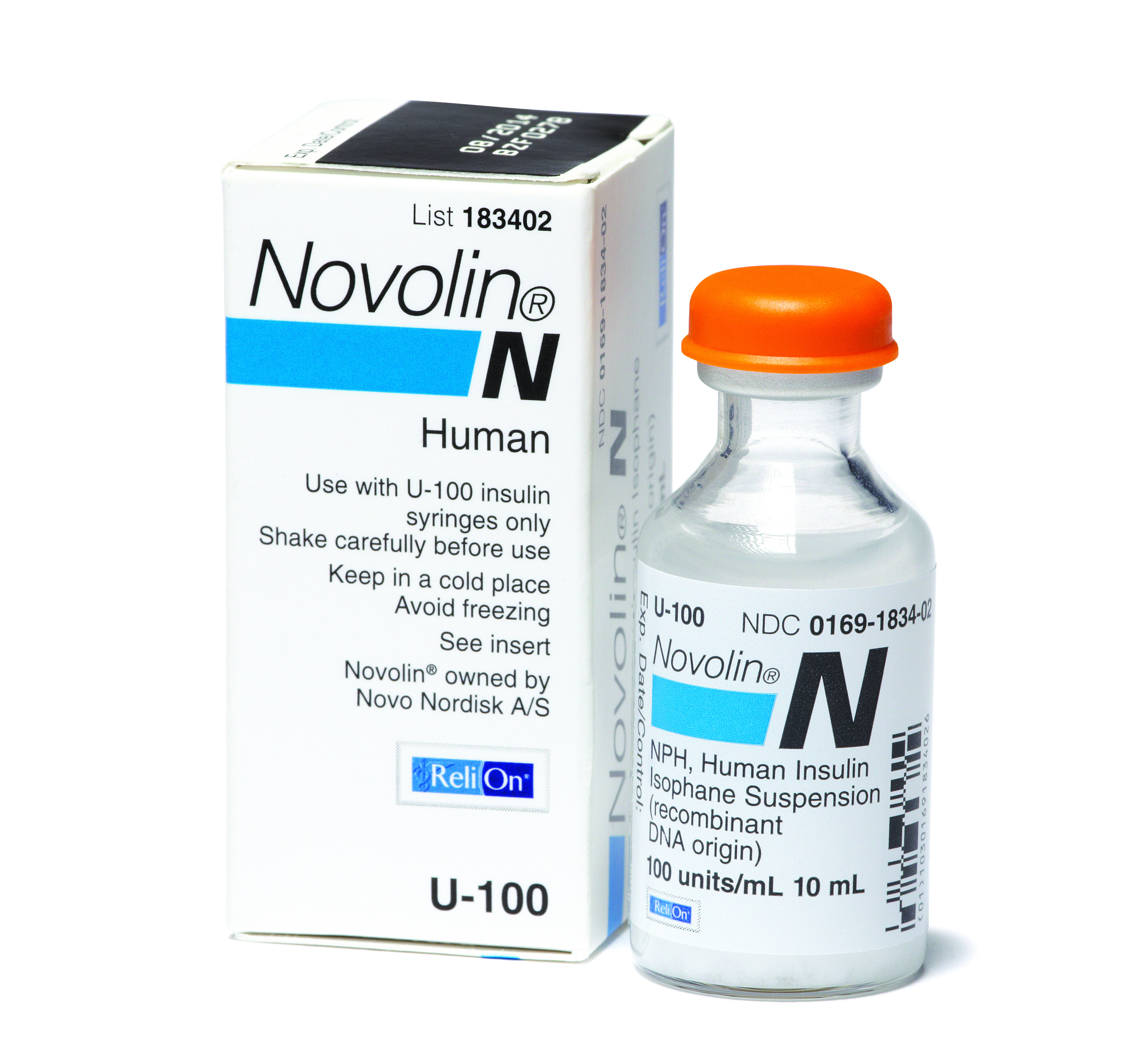 Novolin N ReliOn 100 Units mL 10mL Vial Novolin N ReliOn 100 Units mL 10mL Vial