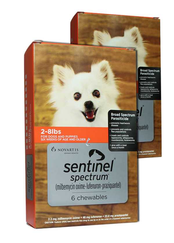 Sentinel Spectrum 2-8 lbs 12 Month