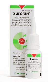 Surolan Otic Suspension: California Pet Pharmacy