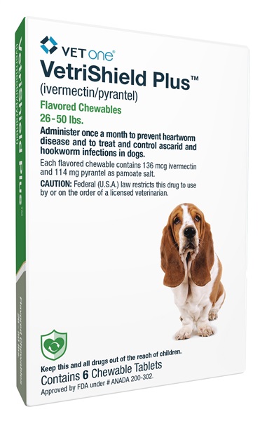 VetriShield Plus For Dogs 26-50 lbs 12 Month
